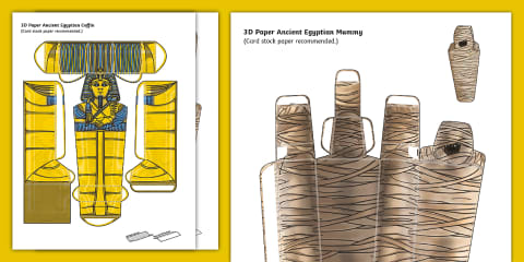 Make Your Own 3d Sarcophagus Template