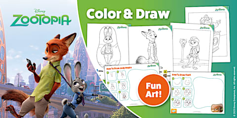 Zootopia: How to Draw Characters Activity