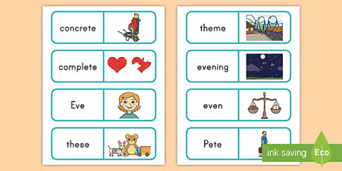 Split Digraph Bingo Game (Magic e)