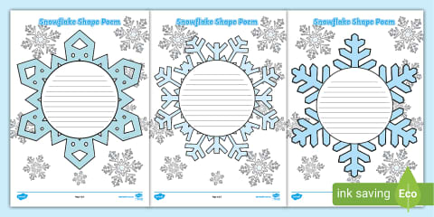 Summer Shape Poetry Writing Templates