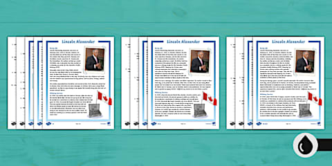 Lincoln Alexander Differentiated Reading Comprehension