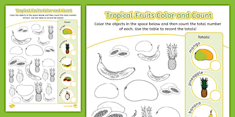 Spring in Japan Count, Cut and Stick Worksheet