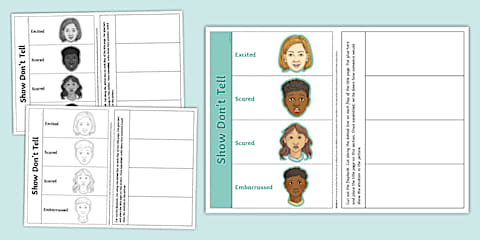 Show Don't Tell Emotions Activity