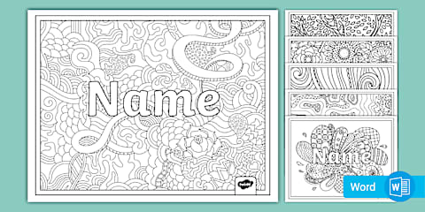 Editable Eid Colouring Sheets