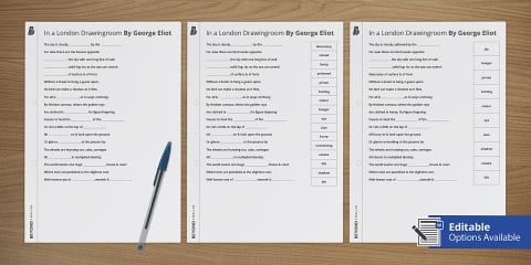 In a London Drawingroom Differentiated Revision Worksheets