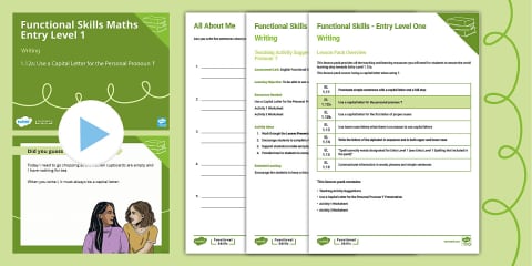 English Functional Skills Entry Level 1.15: Spell Correctly Words ...