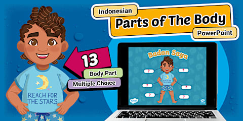 Parts of the Human Body Interactive Matching Game