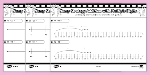 Differentiated Split-Strategy Addition Worksheets | Twinkl