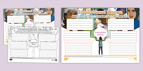 Inspirational Women Fact File Template Pack
