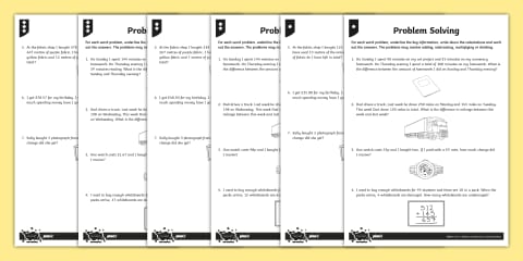 Differentiated Subtraction Word Problems