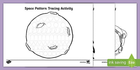 Space-Themed Pencil Control Activity