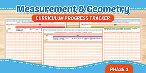 Phase 3 Measurement & Geometry Editable Curriculum Progress Tracker