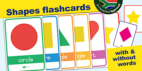 Preschool: Shapes: Word Cards