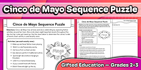 Critical Thinking Brain Teaser Puzzles for Gifted Education