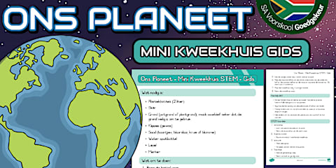 Voorskool - Ons Planeet - Knip-en-Plak Aktiwiteit