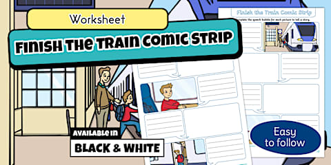 Superhero Finish the Comic Strip Worksheet