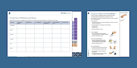 KS3 Alloys Worksheet