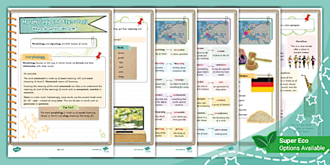 Morphology Lesson Plan Exemplars and Template
