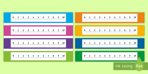 1-10 Number Line