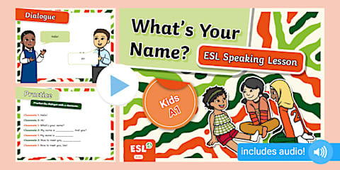 ESL Greetings Lesson [Kids, A1]