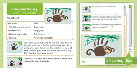 Monkey Cardboard Tube Craft