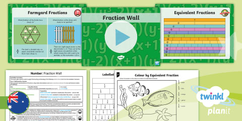 Year 4 Fractions Maths Warm-Up PowerPoint