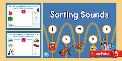 Beginning Sounds PowerPoint for PreK-K