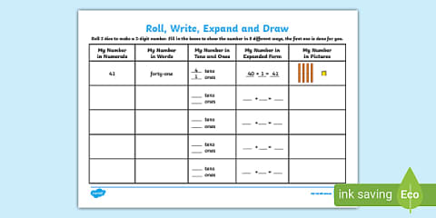 Place Value and Partitioning Worksheet | Teacher Made
