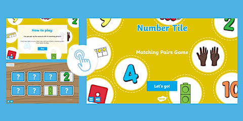 Teen Numbers Interactive Matching Game