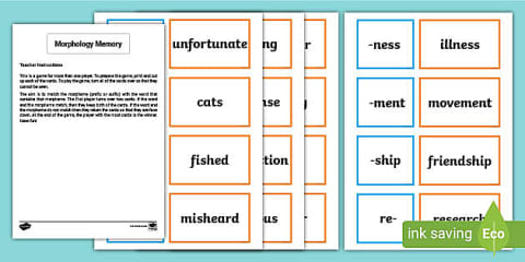 Interactive Morphemes Matching Activity