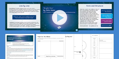 GCSE Poetry Notes for Study - Bright Star