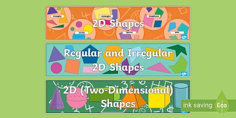 Properties and Symmetry of 2D Shapes Posters