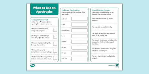 When to Use an Apostrophe Display Poster