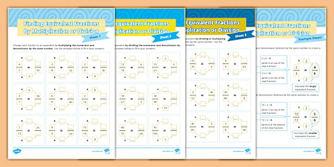 Simplifying Complex Fractions Worksheets