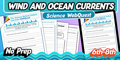 Ocean Currents and Global Winds PowerPoint & Google Slides for 6th-8th ...