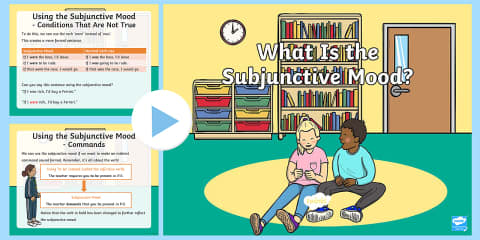 Identifying the Subjunctive Mood Worksheet - SATs Questions