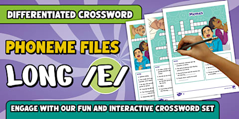 Phoneme Files - Long /a/ - Differentiated Crossword