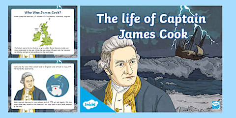 Captain James Cook Explorer Map