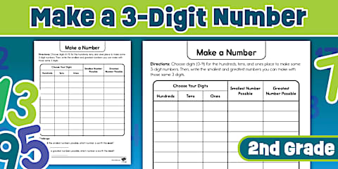Second Grade Three-Digit Place Value Assessment