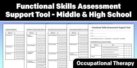Functional Skills Assessment Support Tool for Occupational Therapy ...