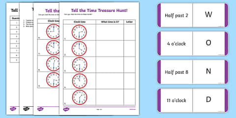 Time Scavenger Hunt