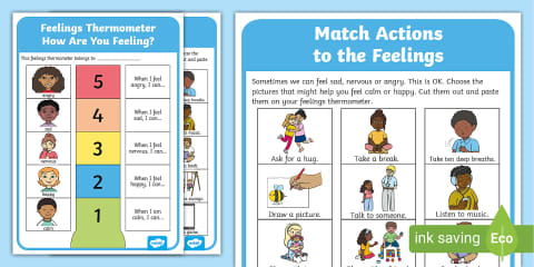 Emotion Regulation Worksheet | Self-Regulation Activity