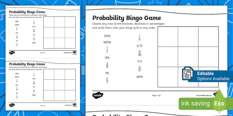 Probability Circle Graph Matching Cards