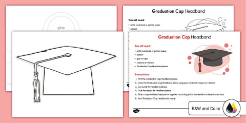 Kindergarten Graduation Cap Headband