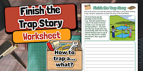 Finish the Lost in the Forest Adventure Story Worksheet