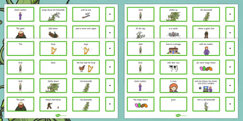 Jack and the Beanstalk Differentiated Story and Comprehension Question ...