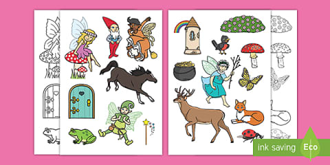 Fairy Garden Magic Bulletin Board Cutouts