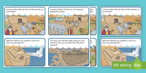 Noah's Ark Counting in 2s Display Poster