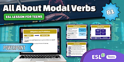 Using Modal Verbs PowerPoint & Google Slides for 3rd-5th Grade