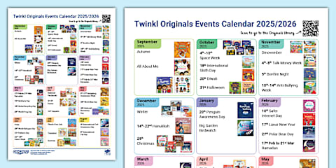 Monthly Events Calendar Early Learning and Childcare 2025